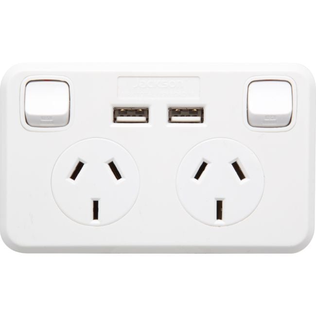 POWERPOINT OUTLET WITH 2 USB | Connected Technologies